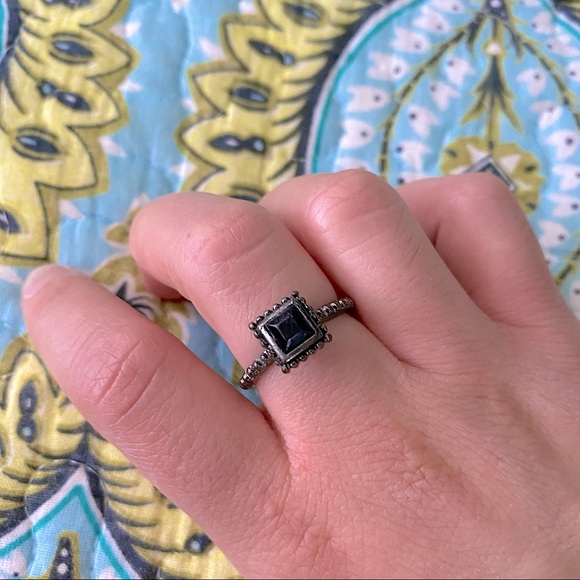 Jewelry | Vintage Black Square Ring | Poshmark
